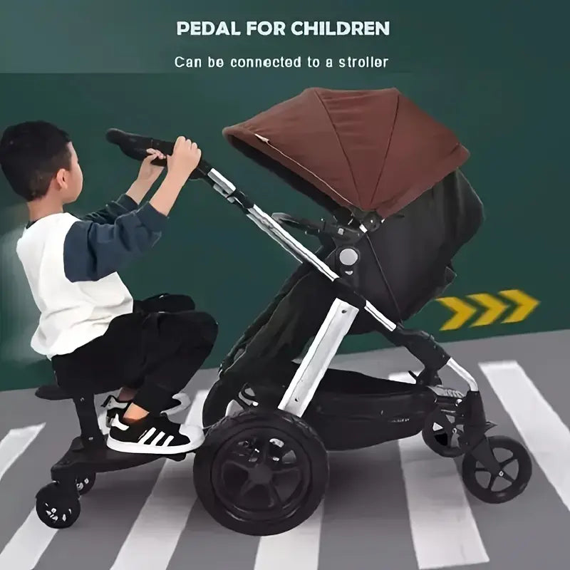 2-in-1 Stroller Glider Board with Removable Seat, Universal Attachment ...